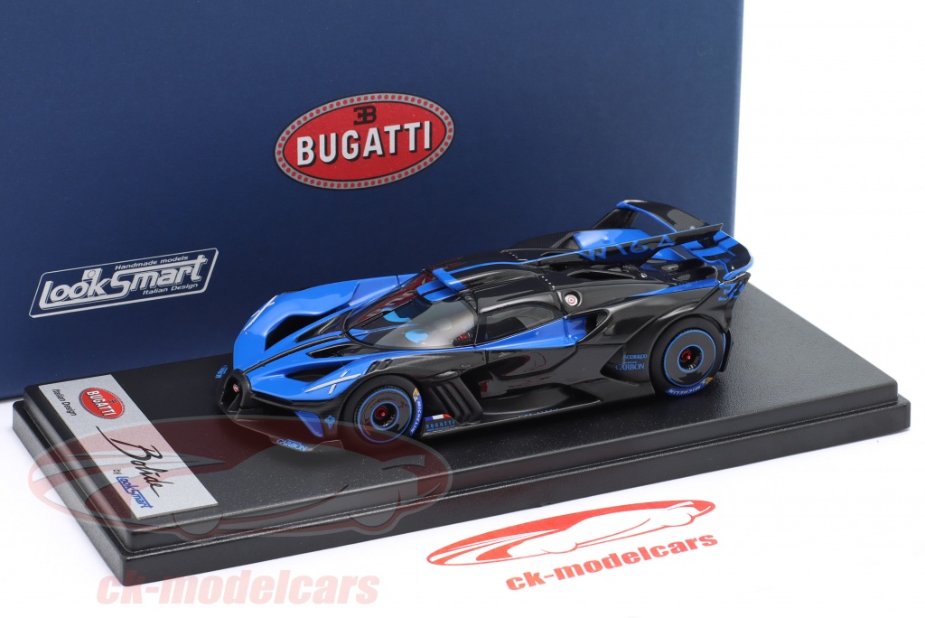 LookSmart 1:43 Bugatti Bolide Launch Configuration 2021 blue / black ...