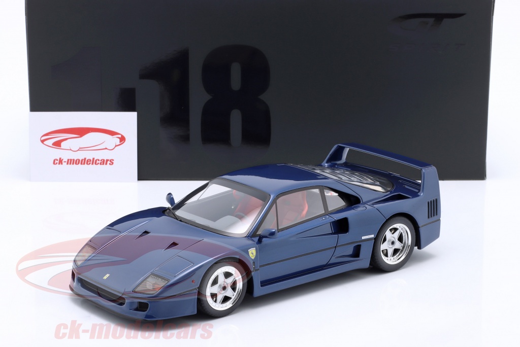GT-SPIRIT 1:18 Ferrari F40 year 1988 dark blue GT914 model car GT914 ...