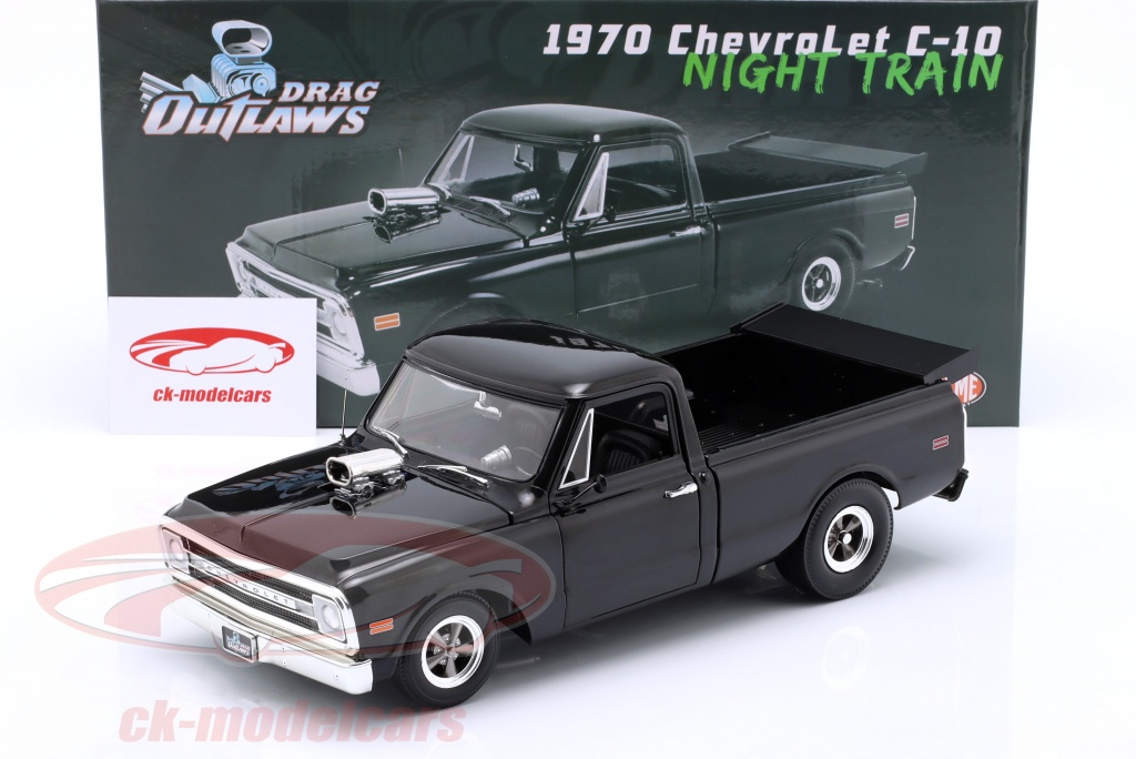 GMP 1:18 Chevrolet C-10 Pick-Up Night Train year 1970 black A1807216 ...