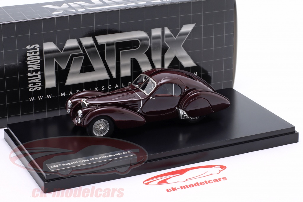 Matrix 1:43 Bugatti T57S Atlantic year 1937 chestnut brown MX40205-112 ...