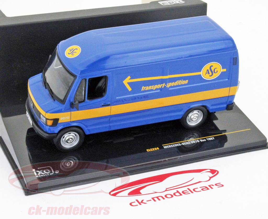 Ixo 1:43 Mercedes-Benz 207D Van transport edition 1987 blue CLC224 ...