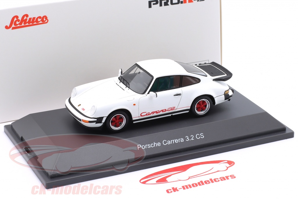 Schuco 1:43 Porsche 911 Carrera 3.2 CS white 450919700 model car ...