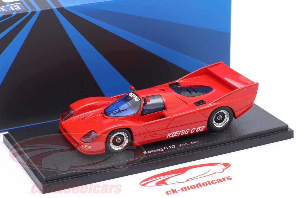AutoCult 1:43 Koenig C62 year 1991 red 60114 model car 60114