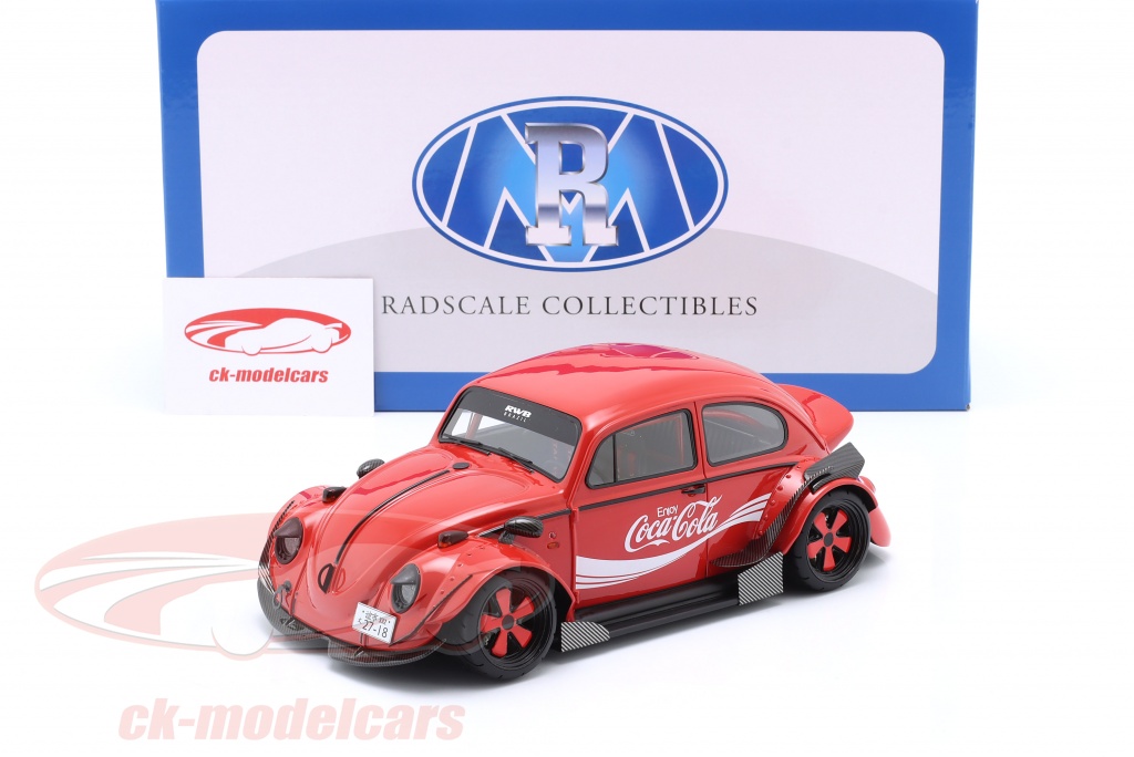 Radscale Models 1:18 Volkswagen VW 甲虫 Coca-Cola 赤 RM-0029 モデル 車 RM-0029