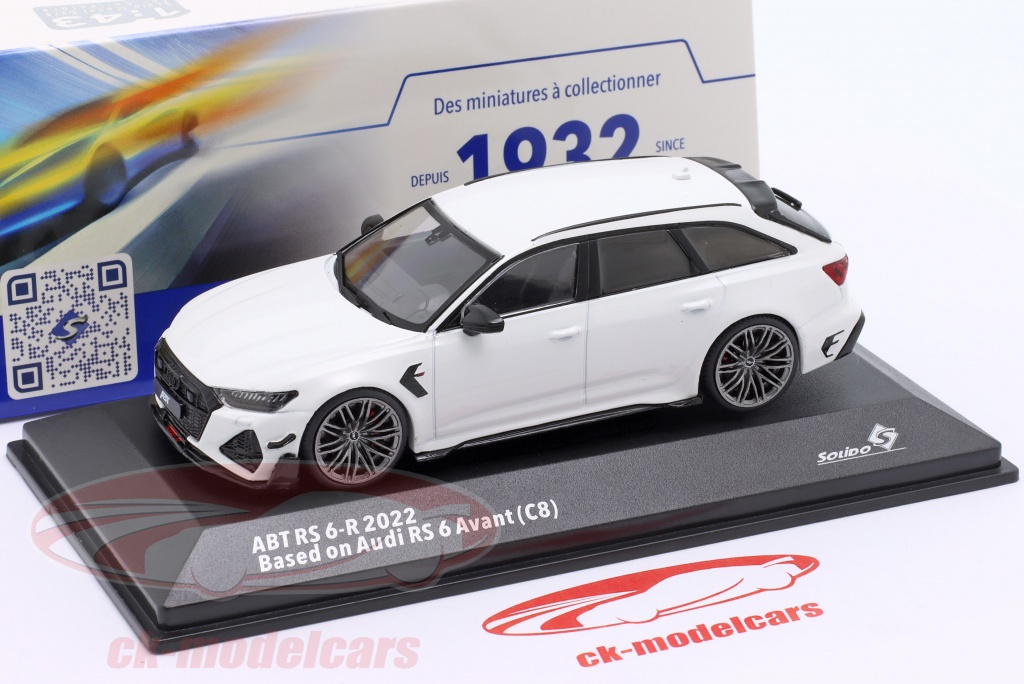 Solido 1:43 Audi RS 6-R (C8) ABT year 2022 white S4310710 model car S4310710 421438239 3663506025846