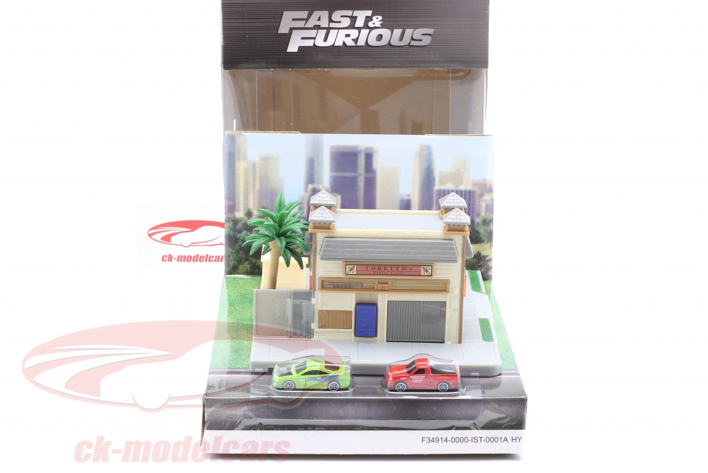 Dom Toretto's Cafe Fast & Furious Diorama-Set Jada Toys 253203095 ...