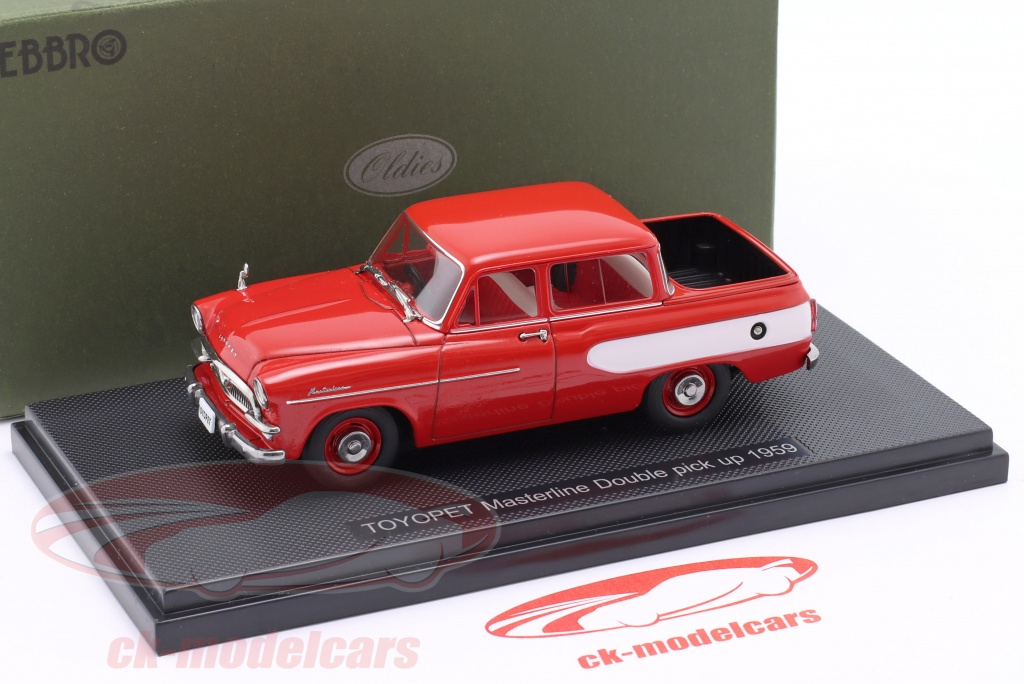 Ebbro 1:43 Toyopet Masterline Double Pick-Up Año de construcción 1959 rojo 44432 modelo coche ...