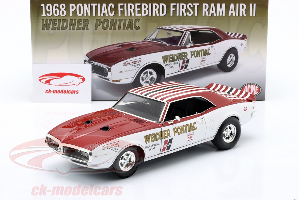 GMP 1:18 Pontiac Firebird First Ram Air II Weidner Pontiac Baujahr 1968 ...