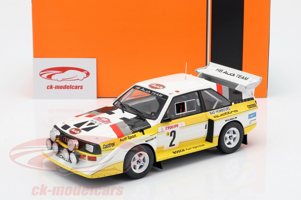 Ixo 1:18 Audi sport Quattro S1 E2 #2 4th rally Monte Carlo 1986 /2nd ...