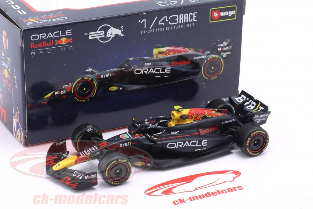Bburago 1:43 Sergio Perez Red Bull RB20 #11 2nd Bahrain GP Formula 1 ...