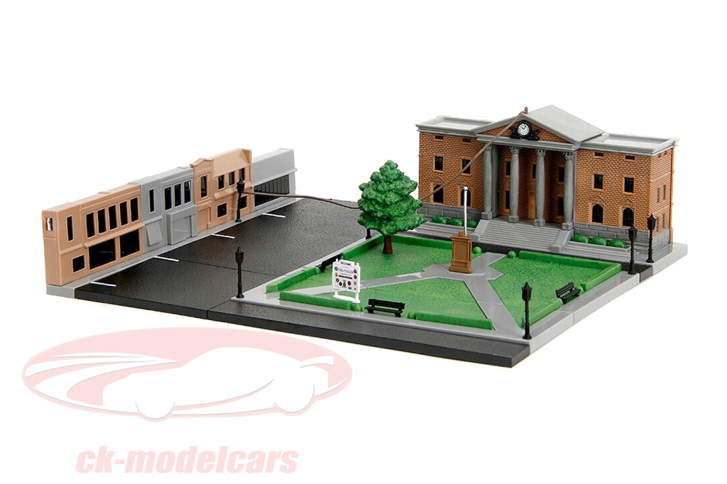 Back to the Future Clock Tower Hill Valley Courthouse Diorama-Set Jada ...