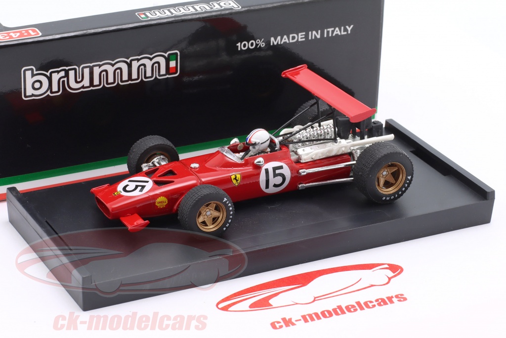 Brumm 1:43 Chris Amon Ferrari 312 F1 #15 Spain GP Formula 1 1969 with ...