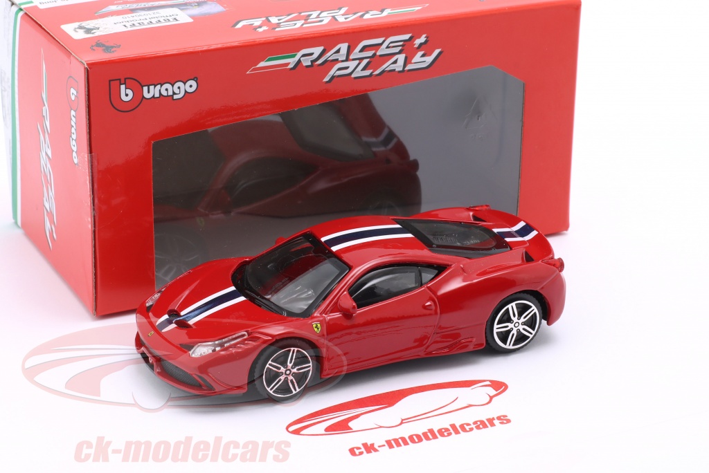 Bburago 1:43 Ferrari 458 Speciale red / blue / white CK93816 model car ...