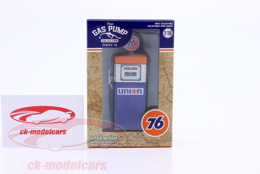 Greenlight 1:18 Wayne 505 gas pump Union 76 1951 blue / orange / white ...