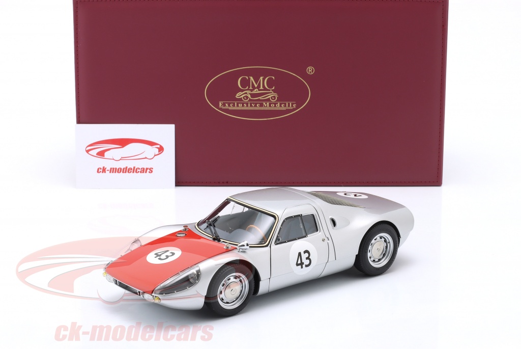 CMC 1:18 Porsche 904 Carrera GTS #43 500km Spa 1964 Leon Dernier M-233 model car M-233