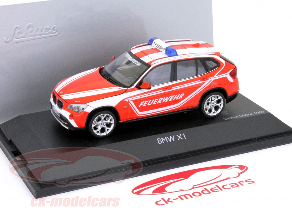 Schuco 1:43 BMW X1 fire brigade red 450719800 model car 450719800 ...