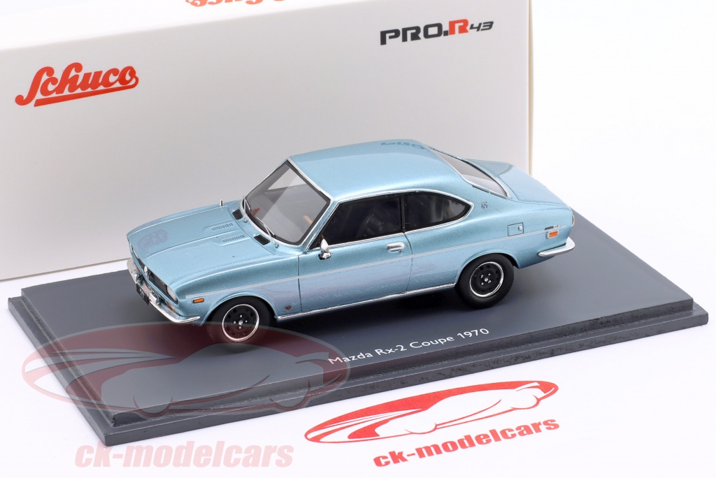 Schuco 1:43 Mazda RX-2 Baujahr 1972 hellblau metallic 43U00096 ...