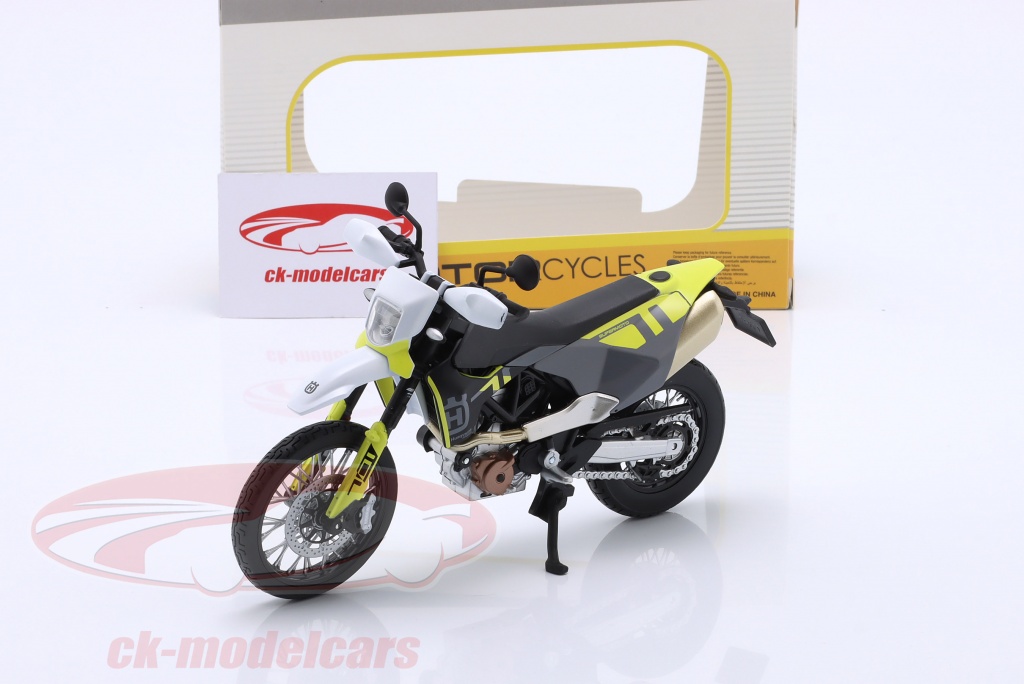 Maisto 1:12 Husqvarna 701 Supermoto Year 2023 black / yellow / white ...