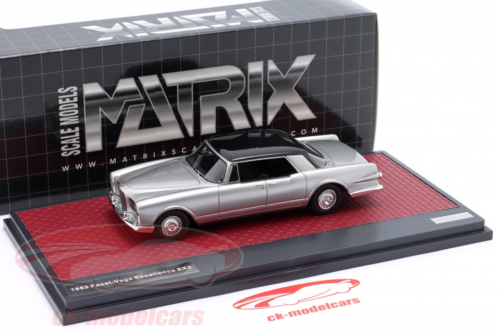 Matrix 1:43 Facel-Vega Excellence EX2 year 1962 silver MX40601-023 ...