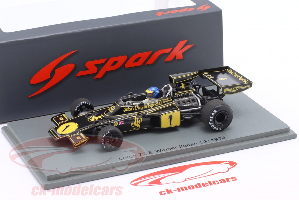 Spark 1:43 Ronnie Peterson Lotus 72E #1 vincitore Italiano GP formula 1 ...