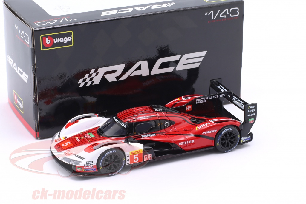 Bburago 1:43 Penske Porsche 963 #5 24h LeMans 2023 Cameron, Christensen ...