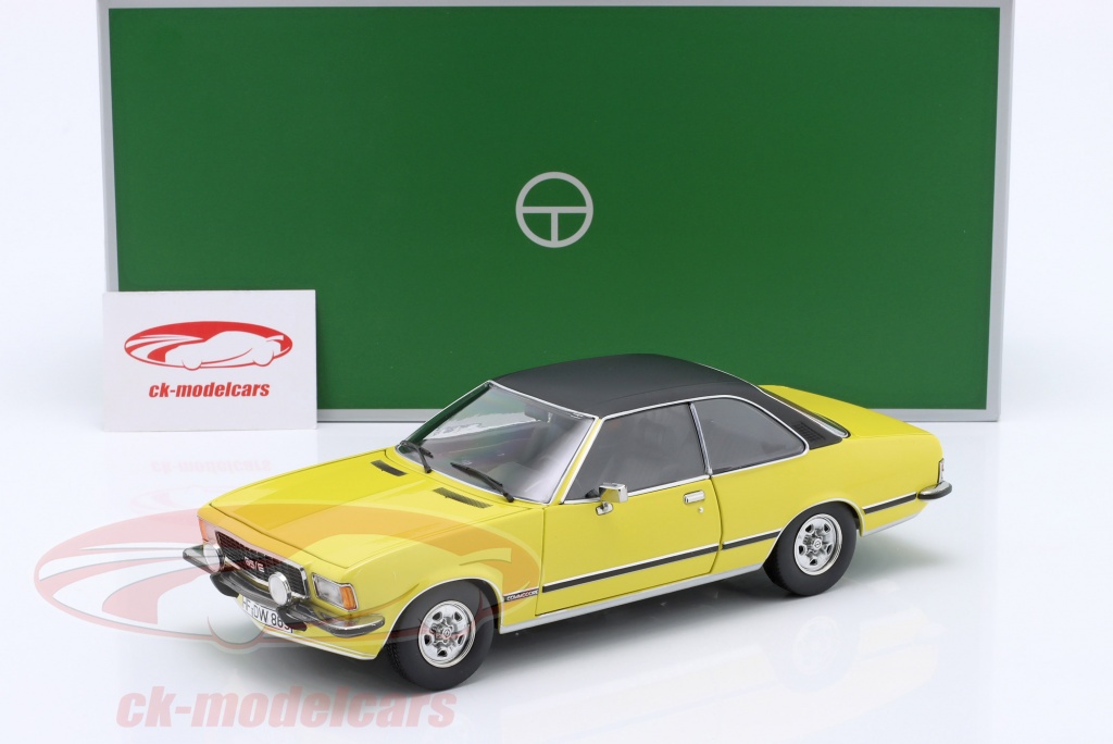 TOURING 1:18 Opel Commodore B GS/E Coupe year 1975 yellow / black ...