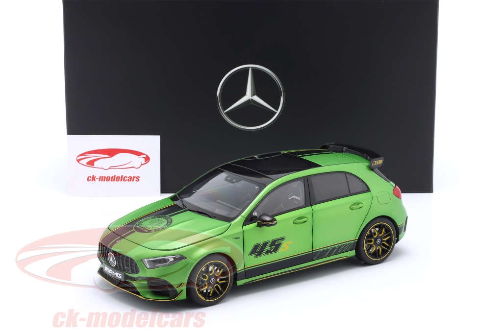 NZG 1:18 Mercedes-Benz AMG A 45 S 4Matic green hell magno B66960670 model car B66960670