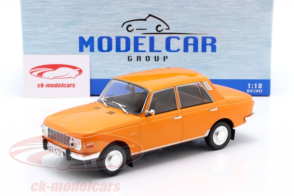 ModelCarGroup 1:18 Wartburg 353 Year 1967 orange ModelCar Group ...