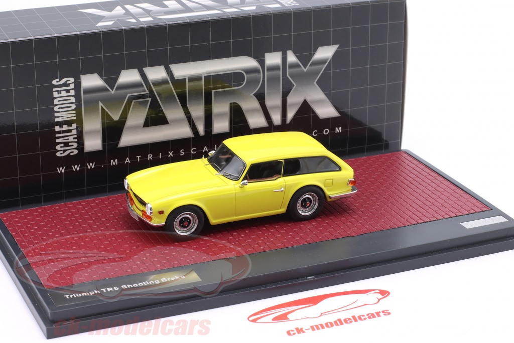 Matrix 1:43 Triumph TR6 Shooting Brake jaune MX41902-023 modèle voiture ...