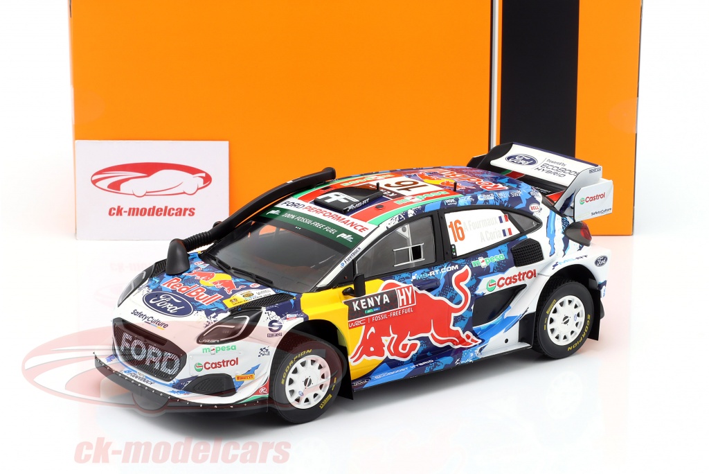 Ixo 1:18 Ford Puma Rally1 Hybrid #16 3rd Safari Rallye 2024 Fourmaux ...