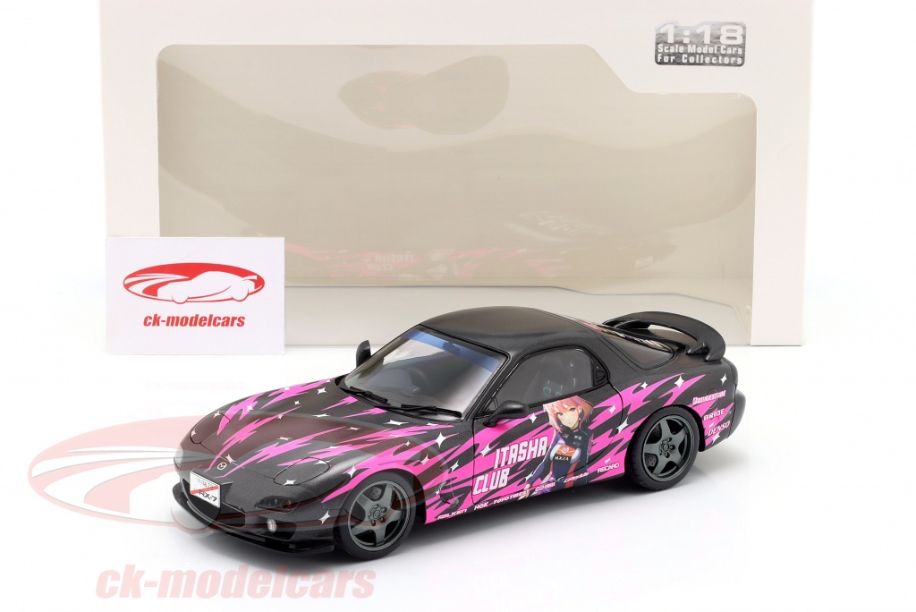 Solido 1:18 Mazda RX7 (FD3) RS Works Itasha Club 1999 pink / schwarz ...
