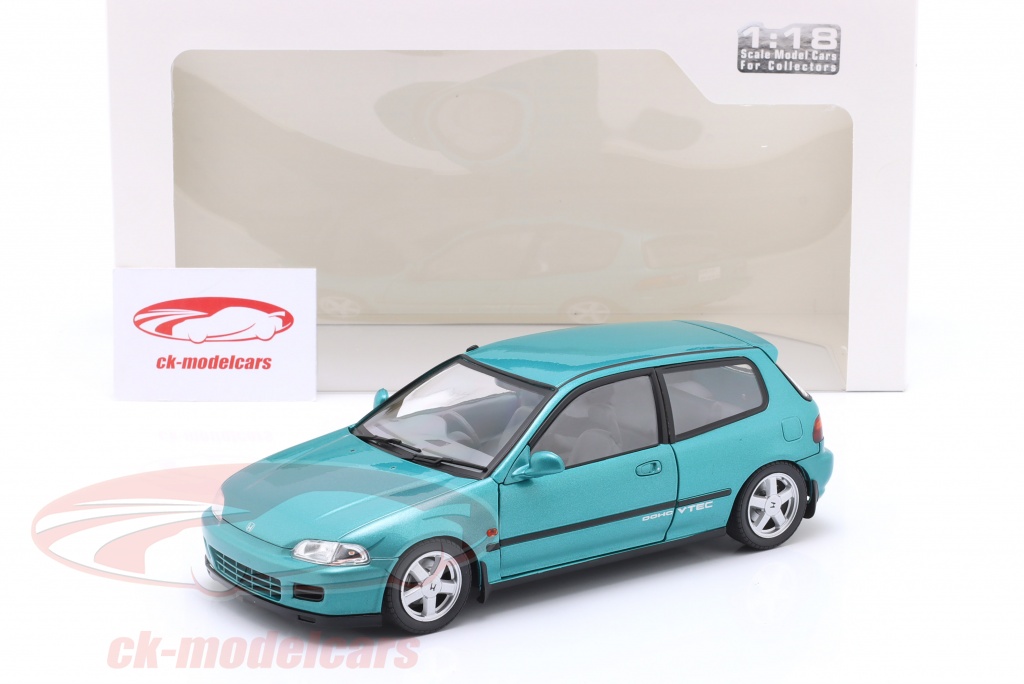 Solido 1:18 Honda Civic (EG6) year 1991 green metallic S1810405 model ...