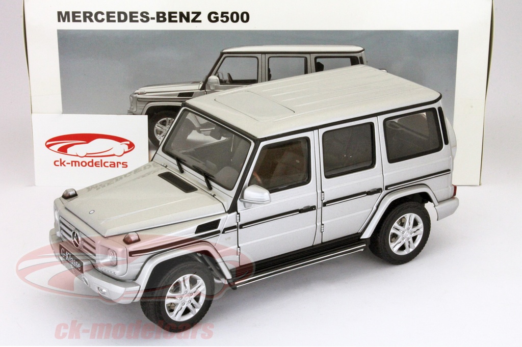 AUTOart 1:18 Mercedes-Benz G500 G-model Year 2012 silver 76217 model ...
