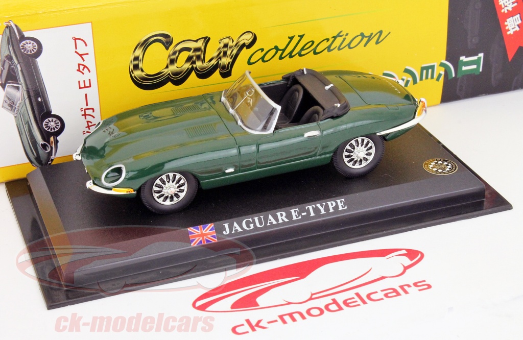 del Prado 1:43 Jaguar E-Type Convertible dark green Prado 4-594-03843-3 ...
