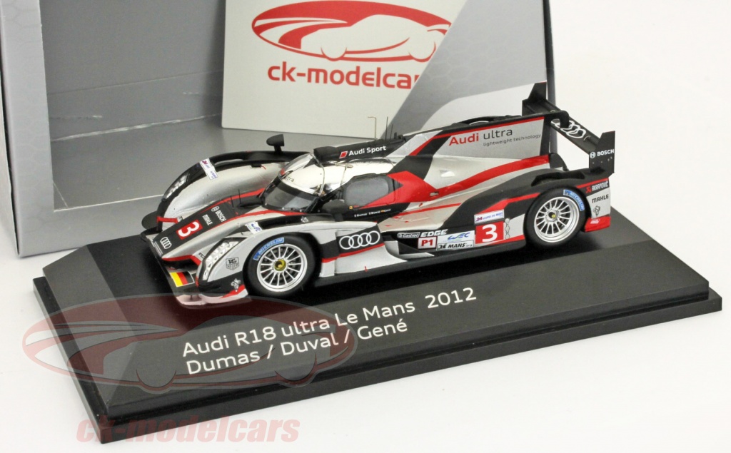 Spark 1:43 Audi R18 #3 ultra 5th 24h LeMans 2012 Dumas / Duval / Gene ...