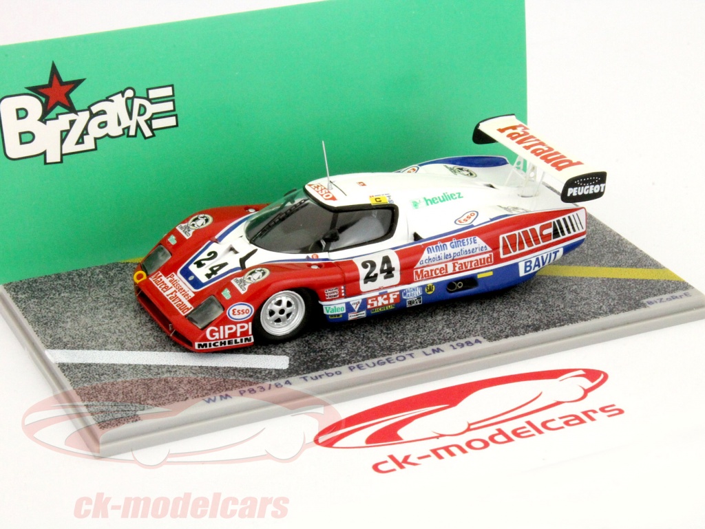 Spark 1:43 WM P83/84 Turbo Peugeot LeMans #24 24h 1984 World Cup ...
