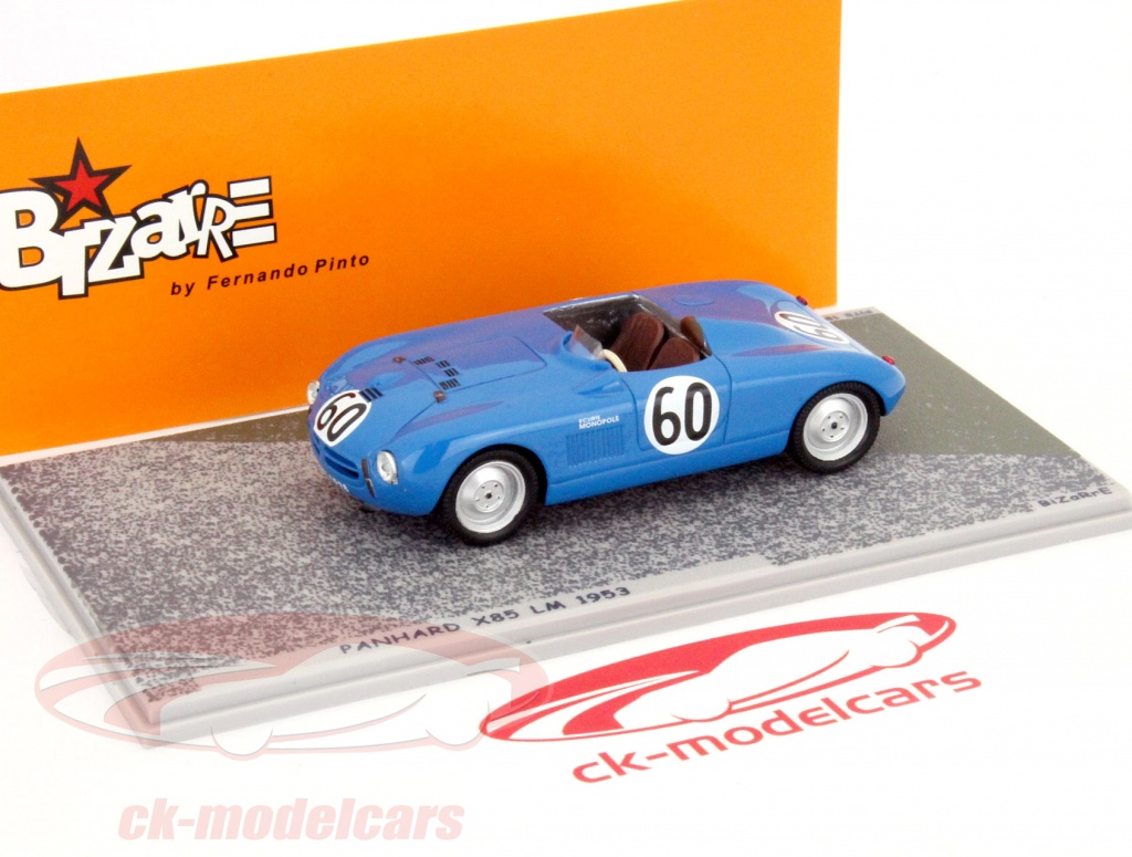 Spark 1:43 Panhard X85 #60 24h LeMans 1953 Hemard / Montremy Bizarre ...