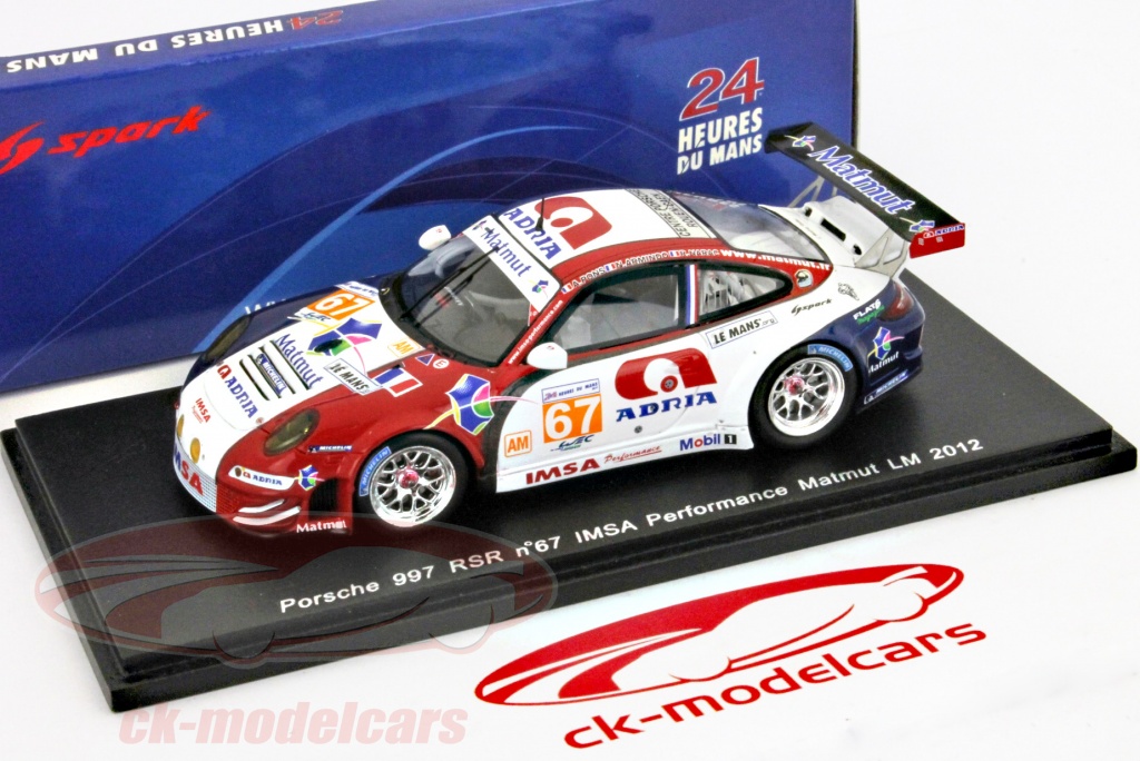 Spark 1:43 Porsche 997 RSR #67 24h LeMans Armindo, Narac, Pons S3735 ...