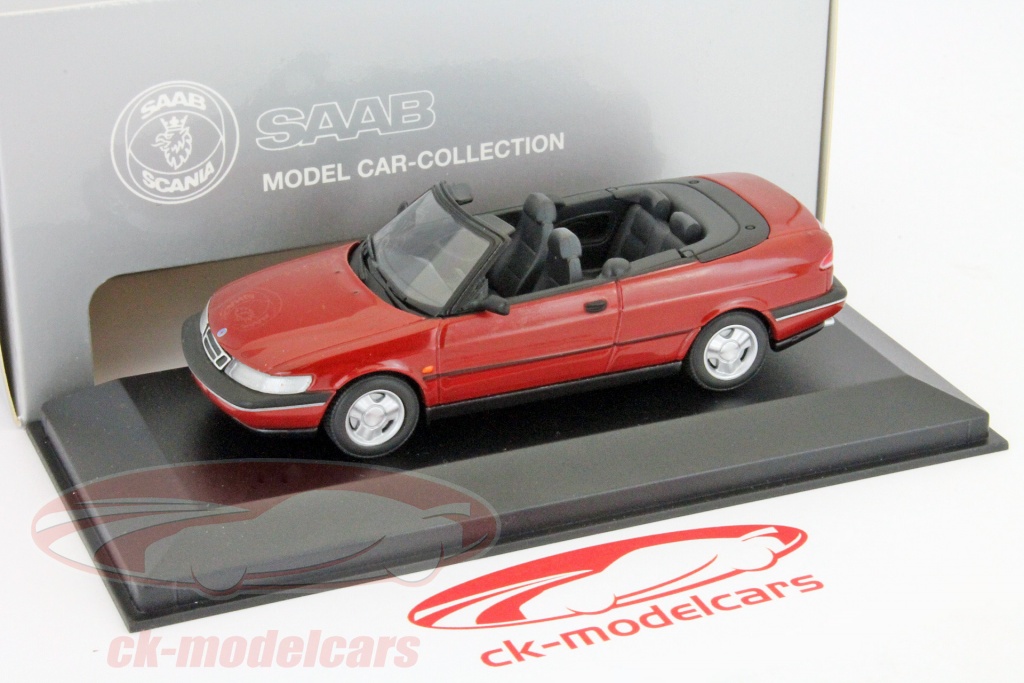 Minichamps 1:43 Saab 900 SE convertible red CK9991352 model car CK9991352