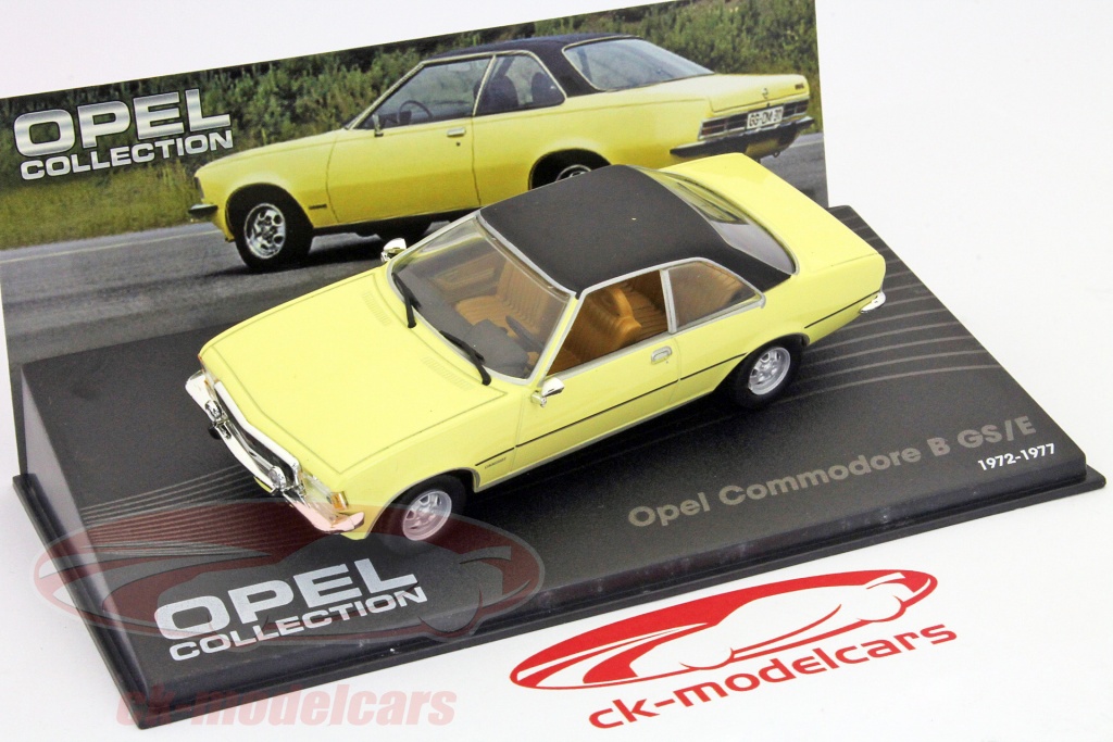 Ixo 1:43 Opel Commodore B GS / E Year 1972-1977 cream yellow Altaya ...