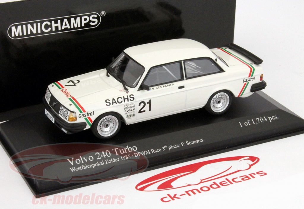 Minichamps 1:43 P. Stureson Volvo 240 Turbo #21 DPWM Zolder DTM ...