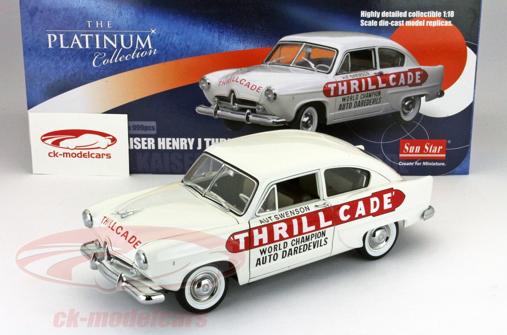 Sun Star Models 1:18 Kaiser Henry J Thrillcade year 1951 white 5095 ...