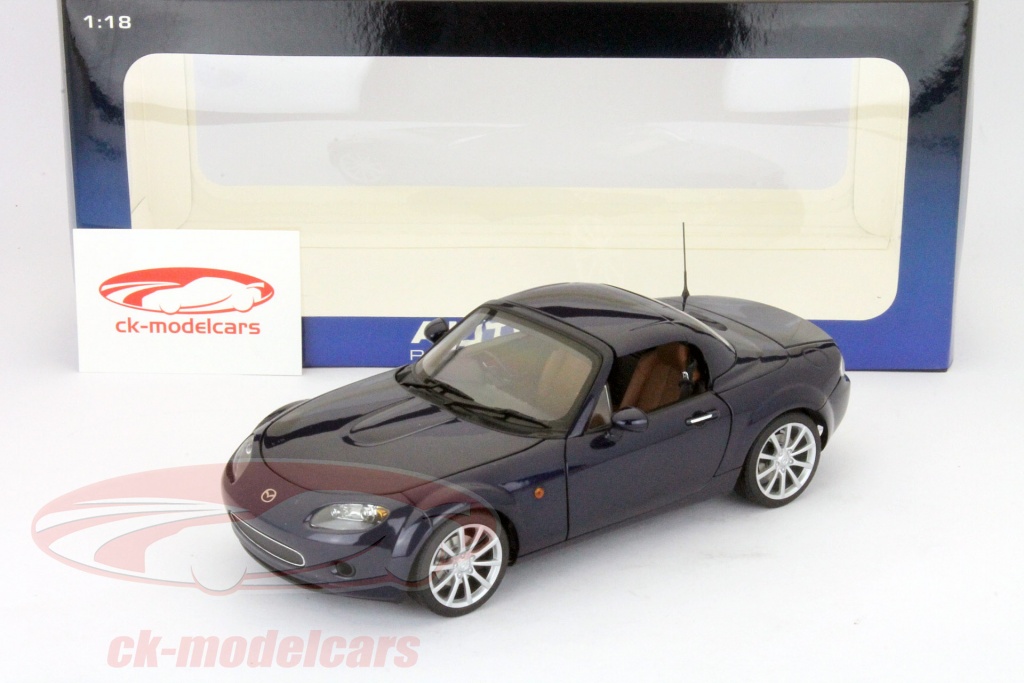 AUTOart 1:43 Mazda MX-5 Roadster built in 2006 blue 1:18 75976 model ...