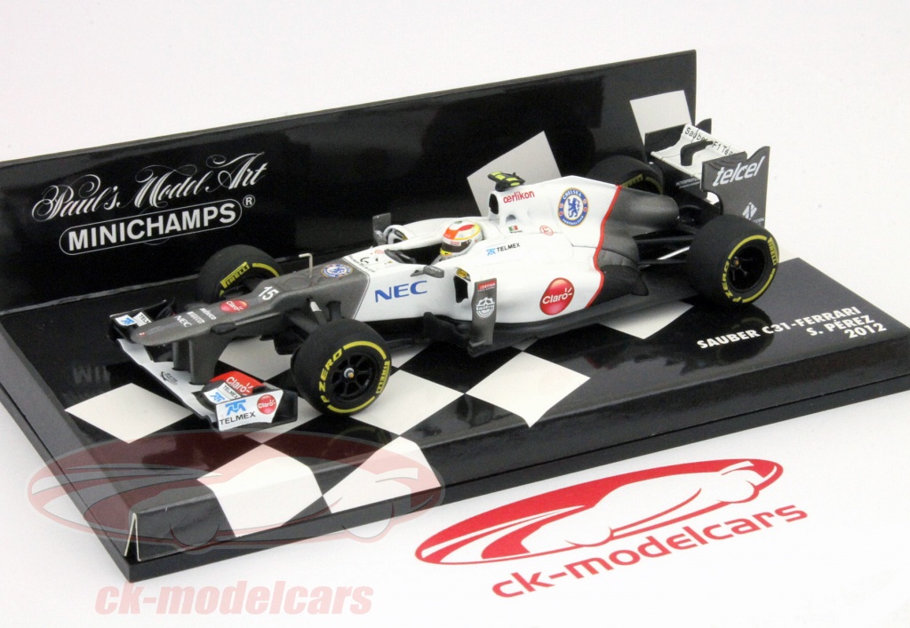 Minichamps 1:43 S. Perez Sauber C31 Formula 1 2012 410120015 model car ...