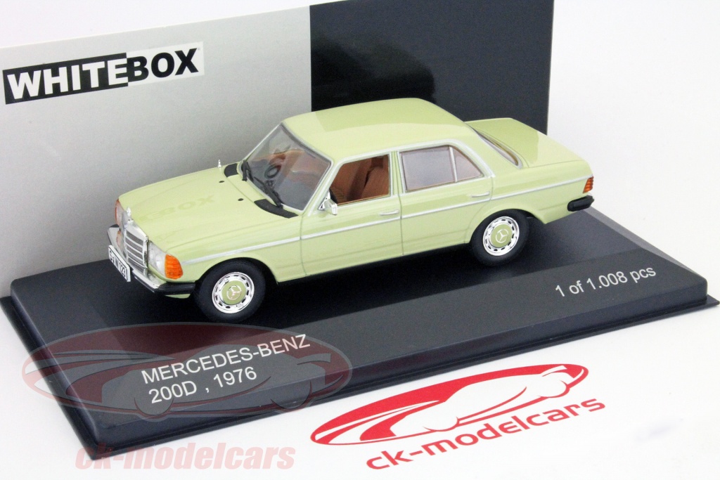 WhiteBox 1:43 Mercedes-Benz 200D year 1976 light green WB017 model car ...