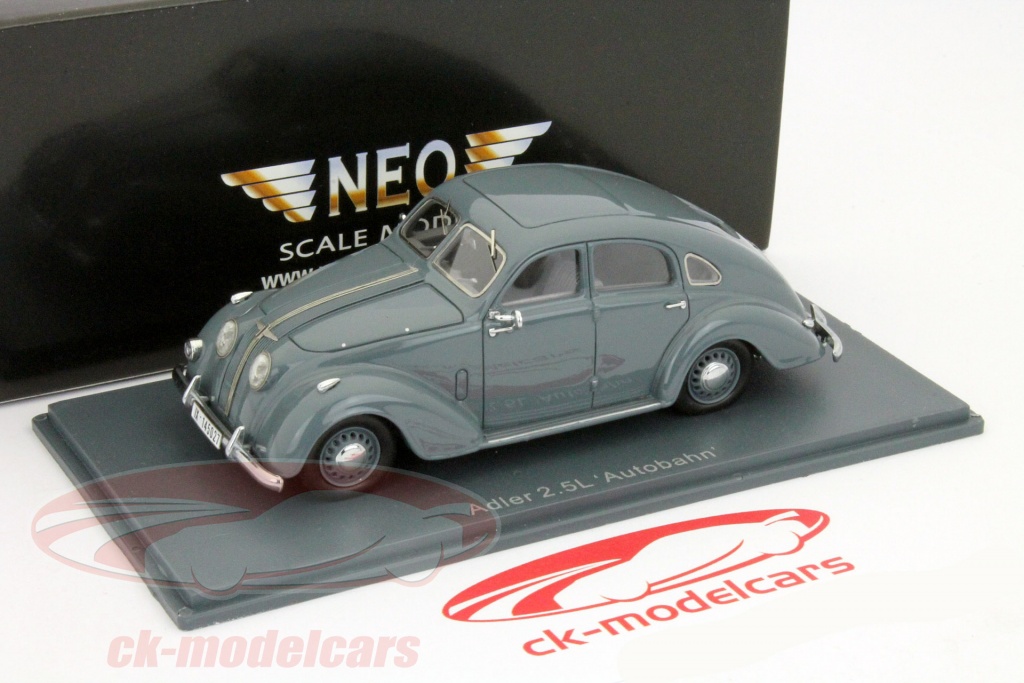 Neo 1:43 Adler 2.5 Aero gray NEO45027 model car NEO45027 874250450270