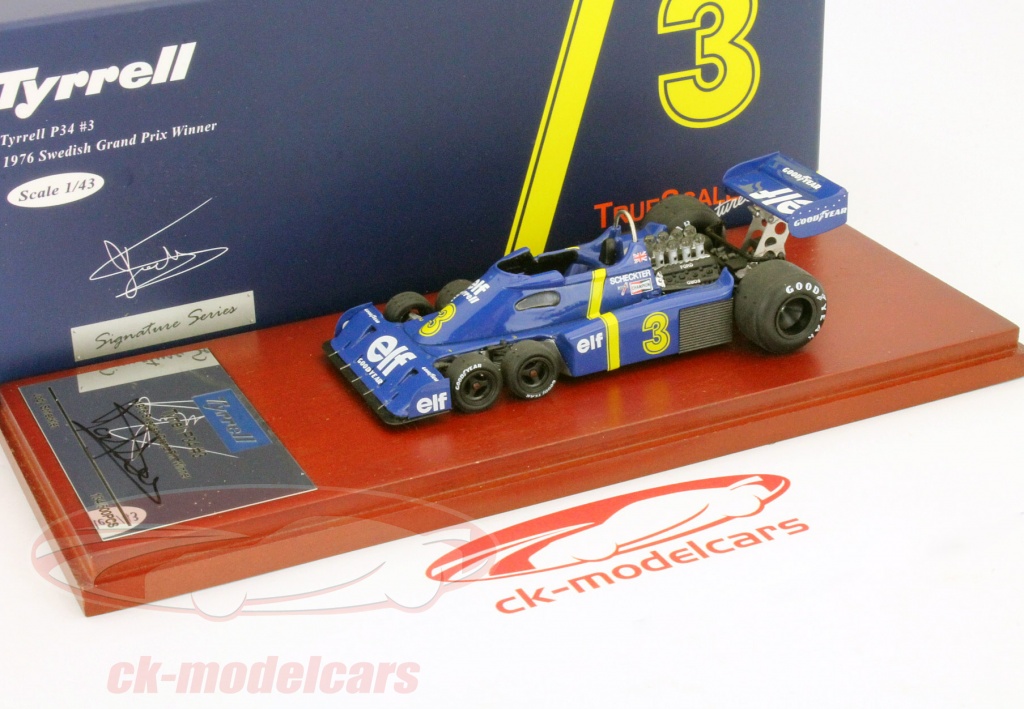 True Scale 1:43 J. Scheckter Tyrrell P34 #3 Winner GP Sweden Formula 1 ...