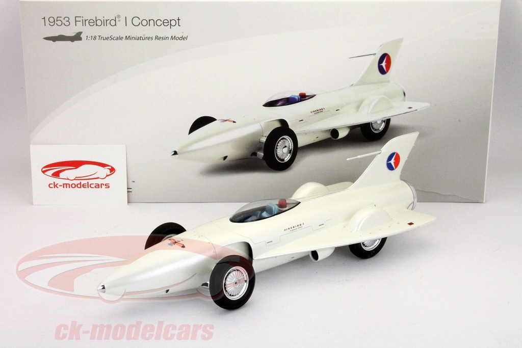True Scale 1:18 Firebird I concept built in 1953 white TSM121806R model ...