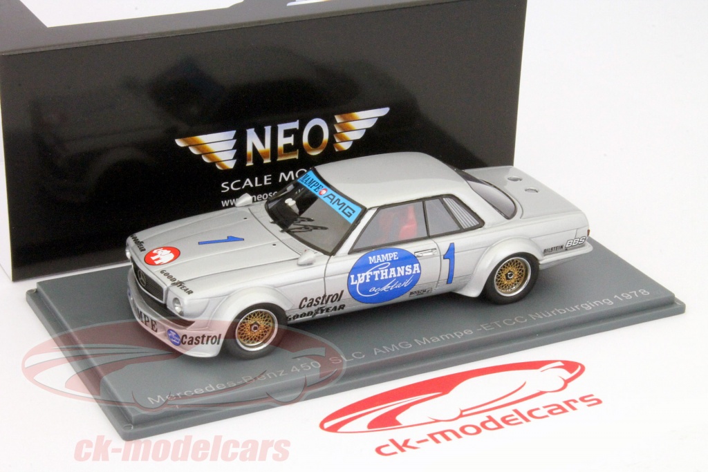 Neo 1:43 Mercedes-Benz 450 SLC AMG #1 Nurburgring ETCC 1978 Gin ...