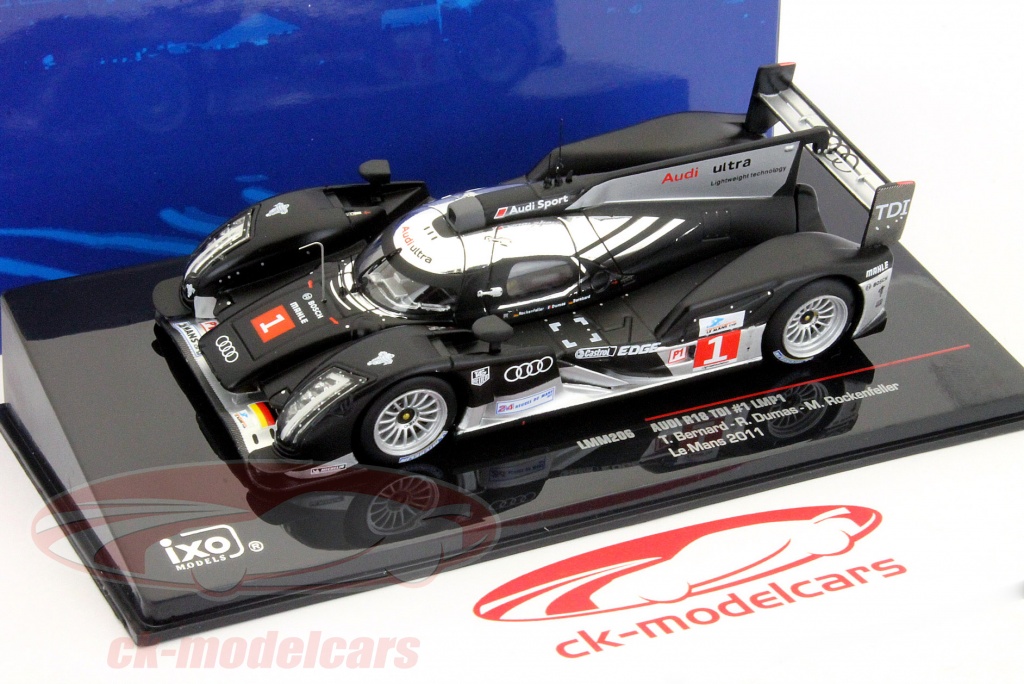 Ixo 1:43 Audi R18 TDI #1 Le Mans 24h 2011 Bernard Dumas, Rockenfeller ...